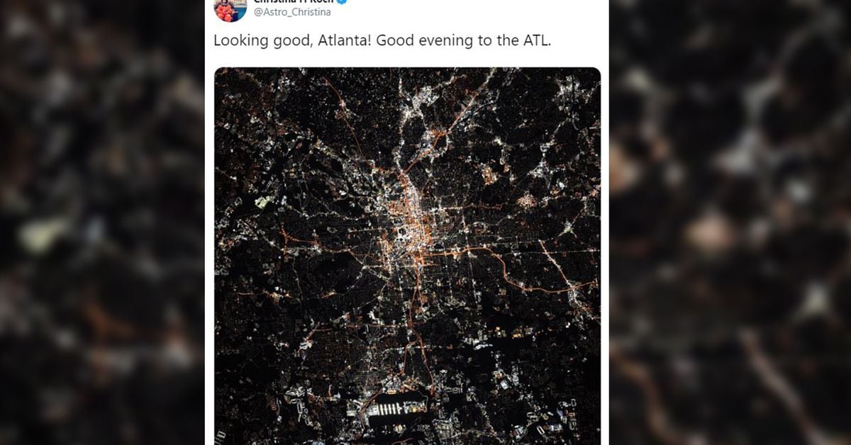 NASA astronaut shares pic of Atlanta from space